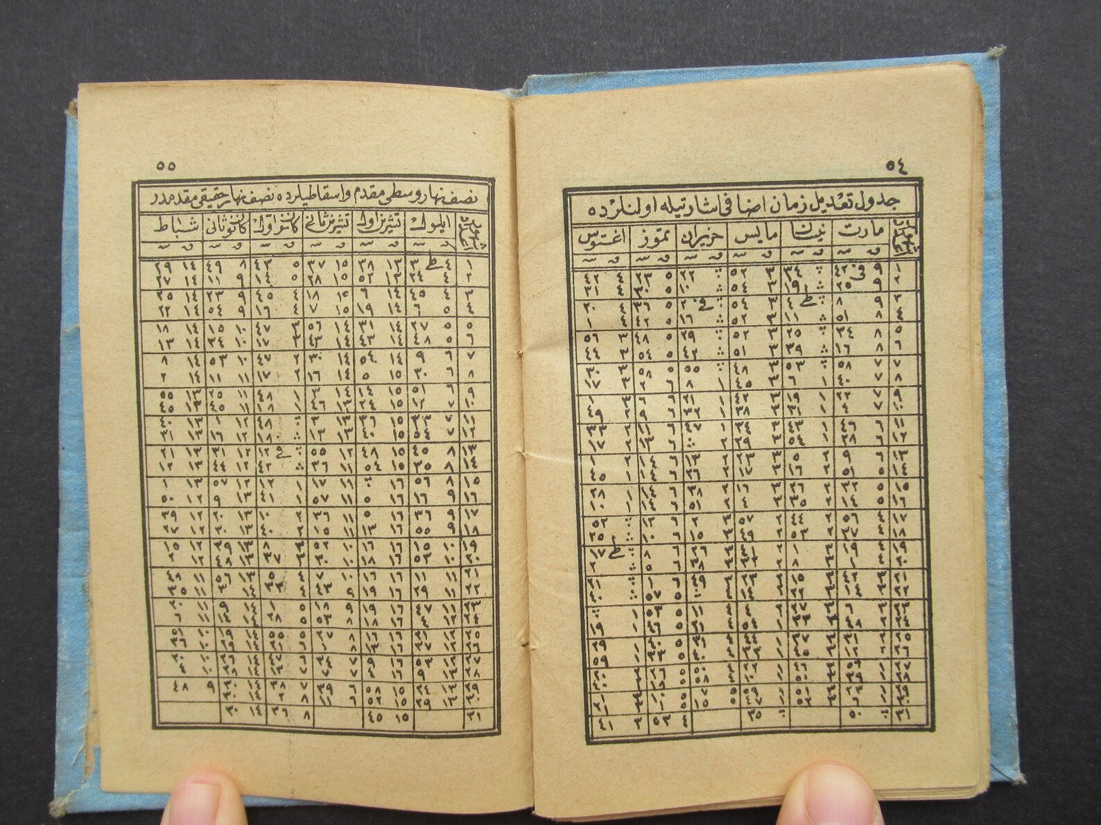 Ottoman Turkish Calendar Book Islamic Old Printed in Arabic | Etsy