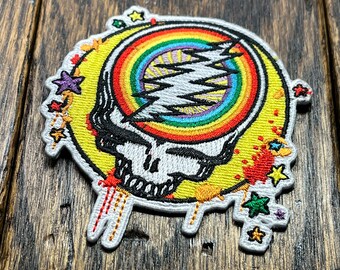 Grateful Dead Patch What a Long Strange Trip Embroidered Patch, Deadhead, Hippie, Hippy, Iron on ...