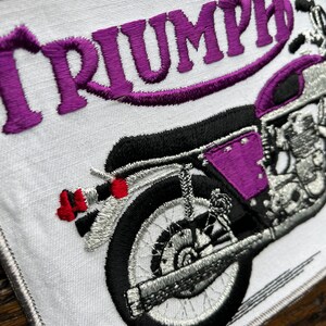 Triumph Vintage Motorcycle Patch - Etsy