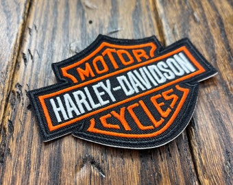 Harley Davidson Motorcycle Embroidered Vintage Iron/sew on Patch Set of ...