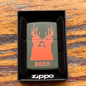 Zippo Bear Deer Beer Windproof Lighter - Etsy