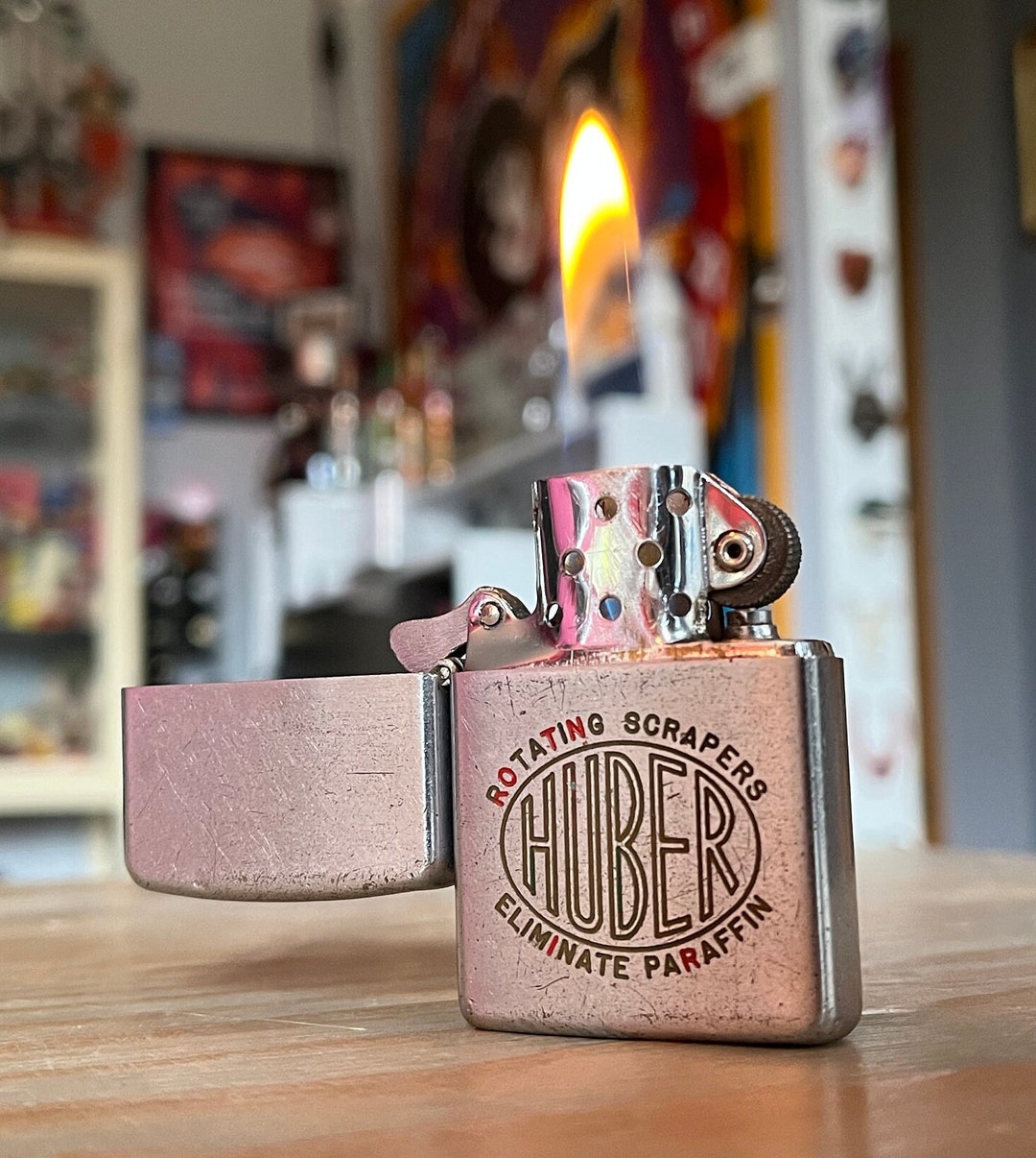 Vintage Chrome BARLOW Lighter, Themed With the Huber Company - Etsy