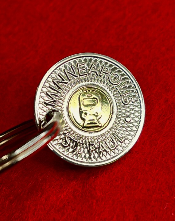 Vintage Minneapolis St. Paul Transit Token Keychain - Etsy