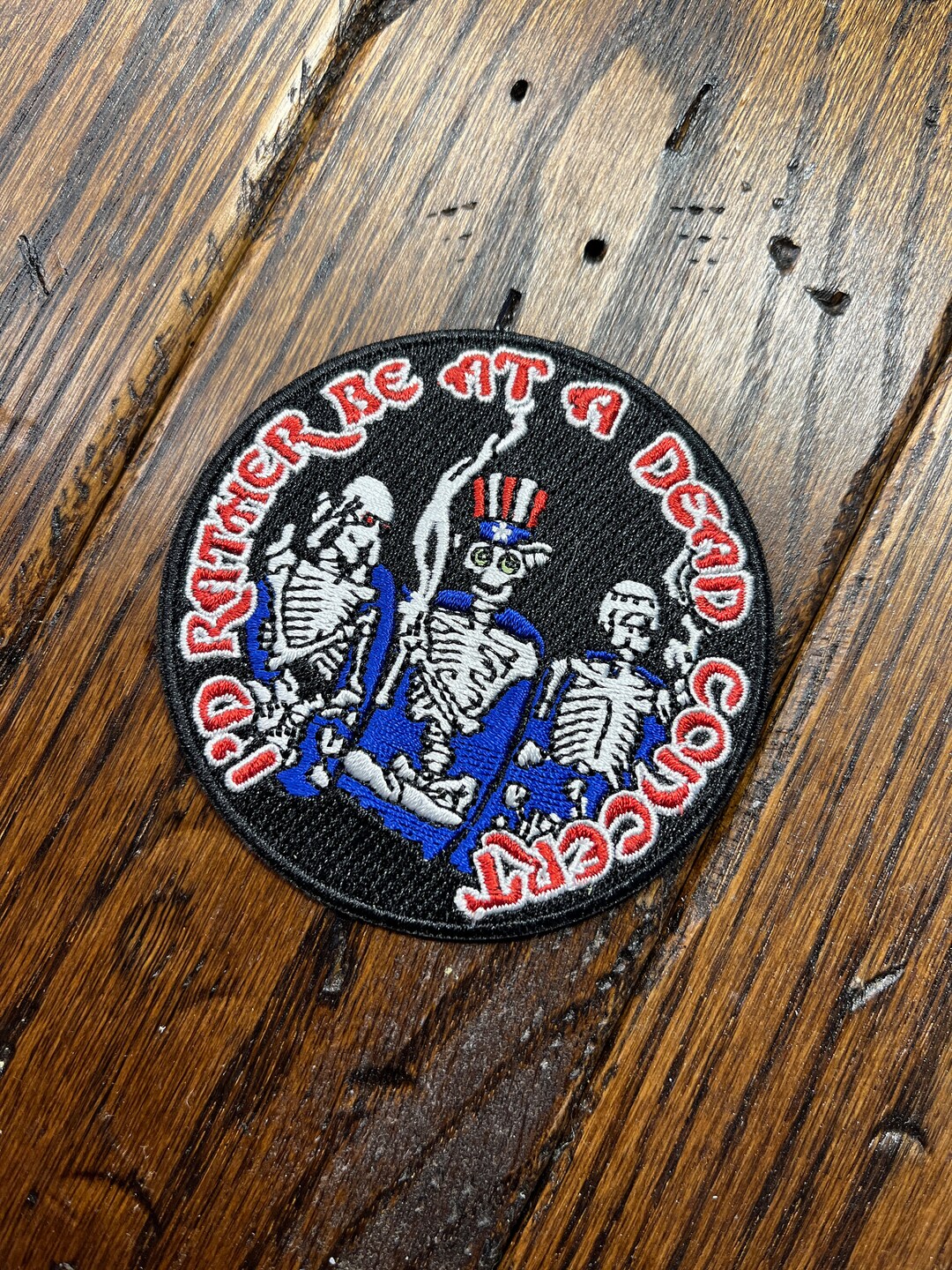 Grateful Dead Dead Head Skeletons Patch - Etsy