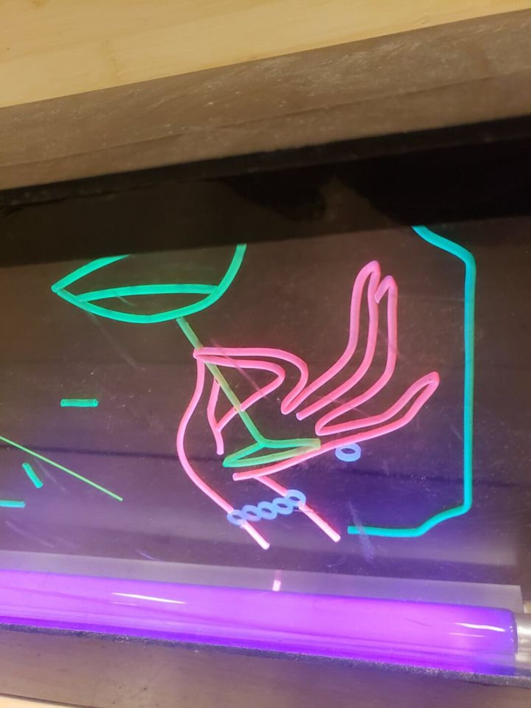 Vintage 80s MARTINI Gemini Nuon-klocks Neon Blacklight Clock - Etsy