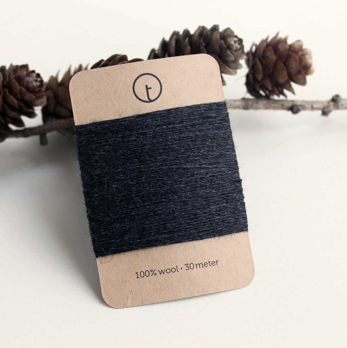 Wool Darning Yarn Card - 30 Meters - MONO COLORS - Etsy