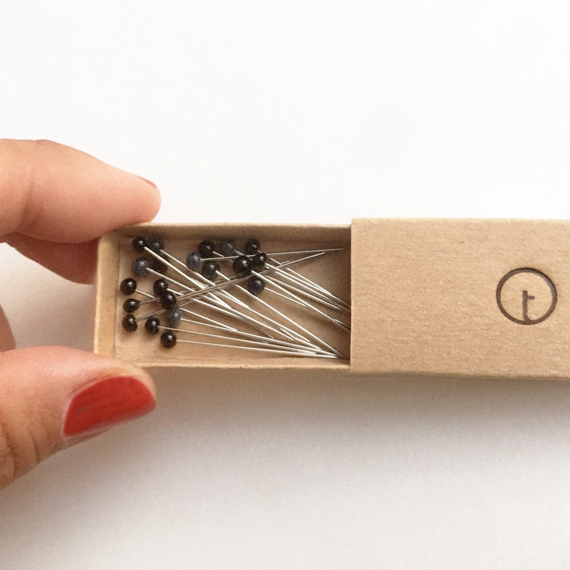 Black Head Pins - Etsy