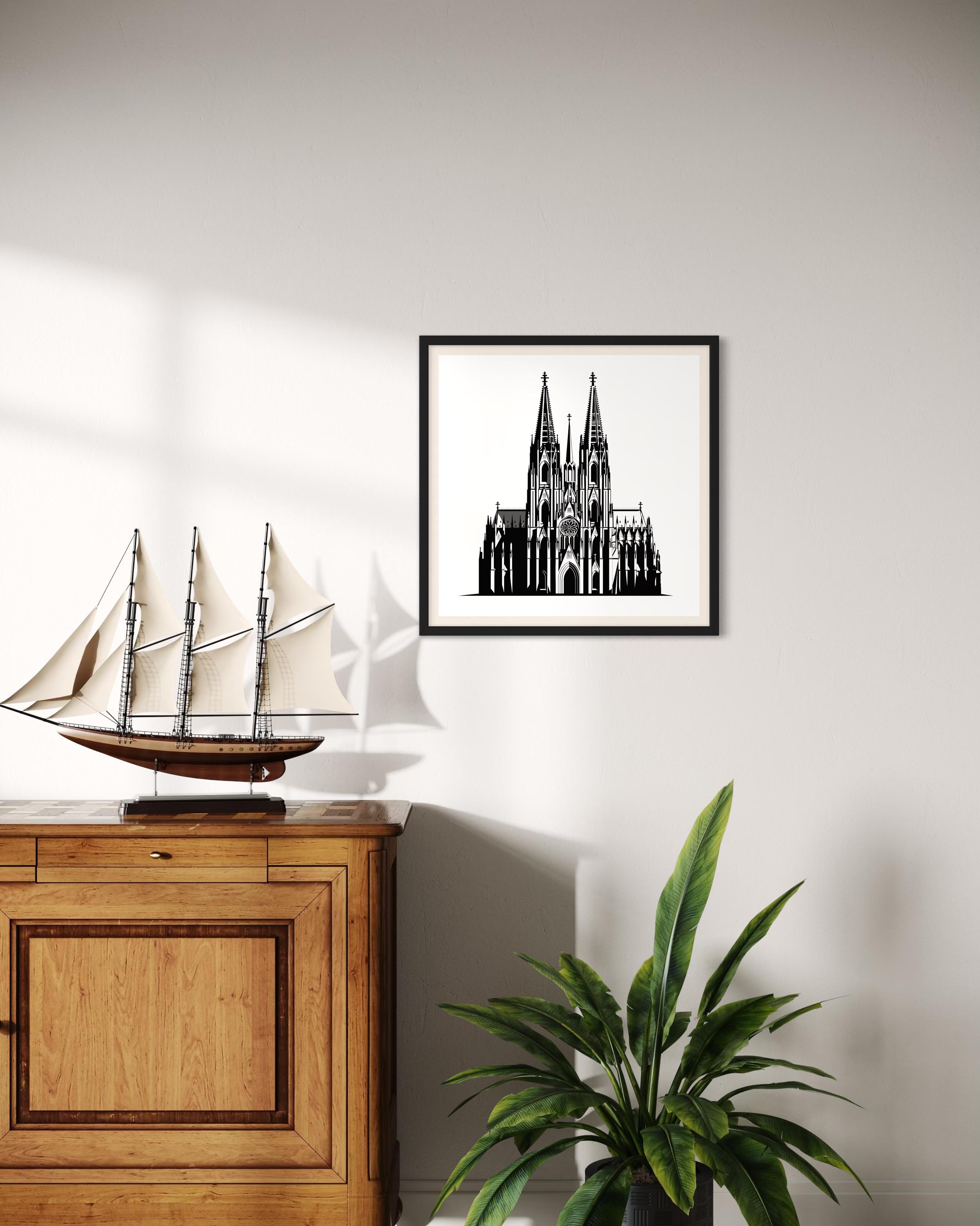 Kölner Dom Grafik PNG + SVG - Etsy.de