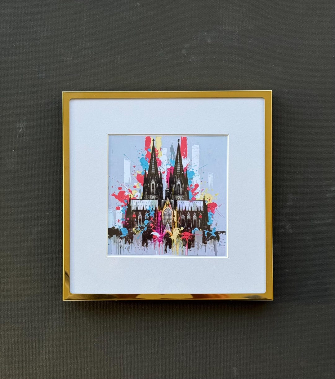 Cologne Cathedral Picture in Frame | Abstract Art Colorful Motif | 15 X ...