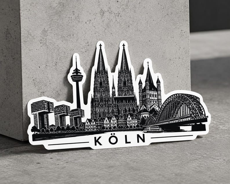 Cologne Skyline SVG Cologne PNG Plotter File Dxf Eps Sag Cologne ...