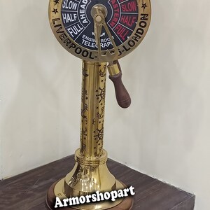 Maritime Decor 18 Antique Brass Ship Telegraph Table Top - Etsy