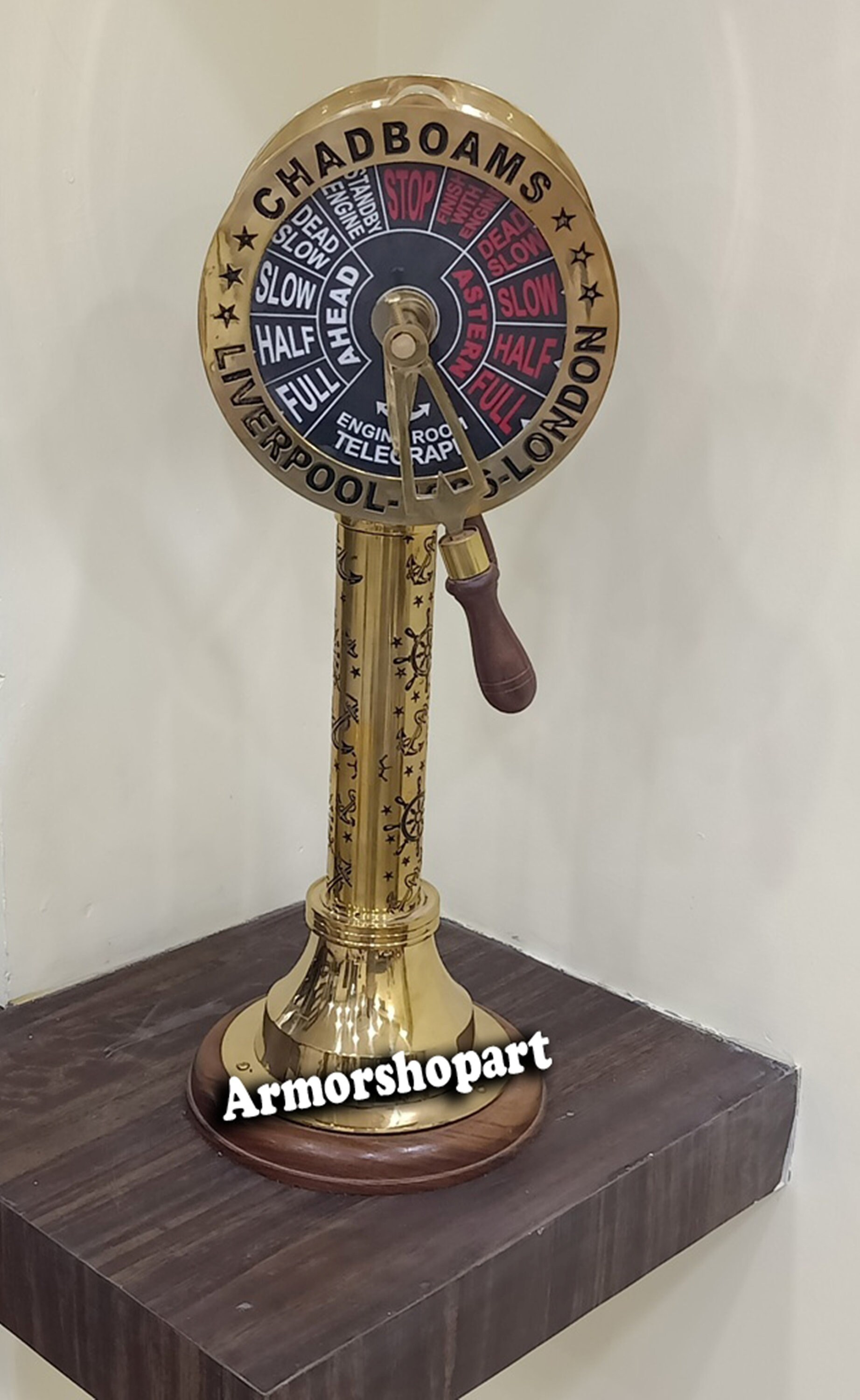 Maritime Decor 18 Antique Brass Ship Telegraph Table Top - Etsy