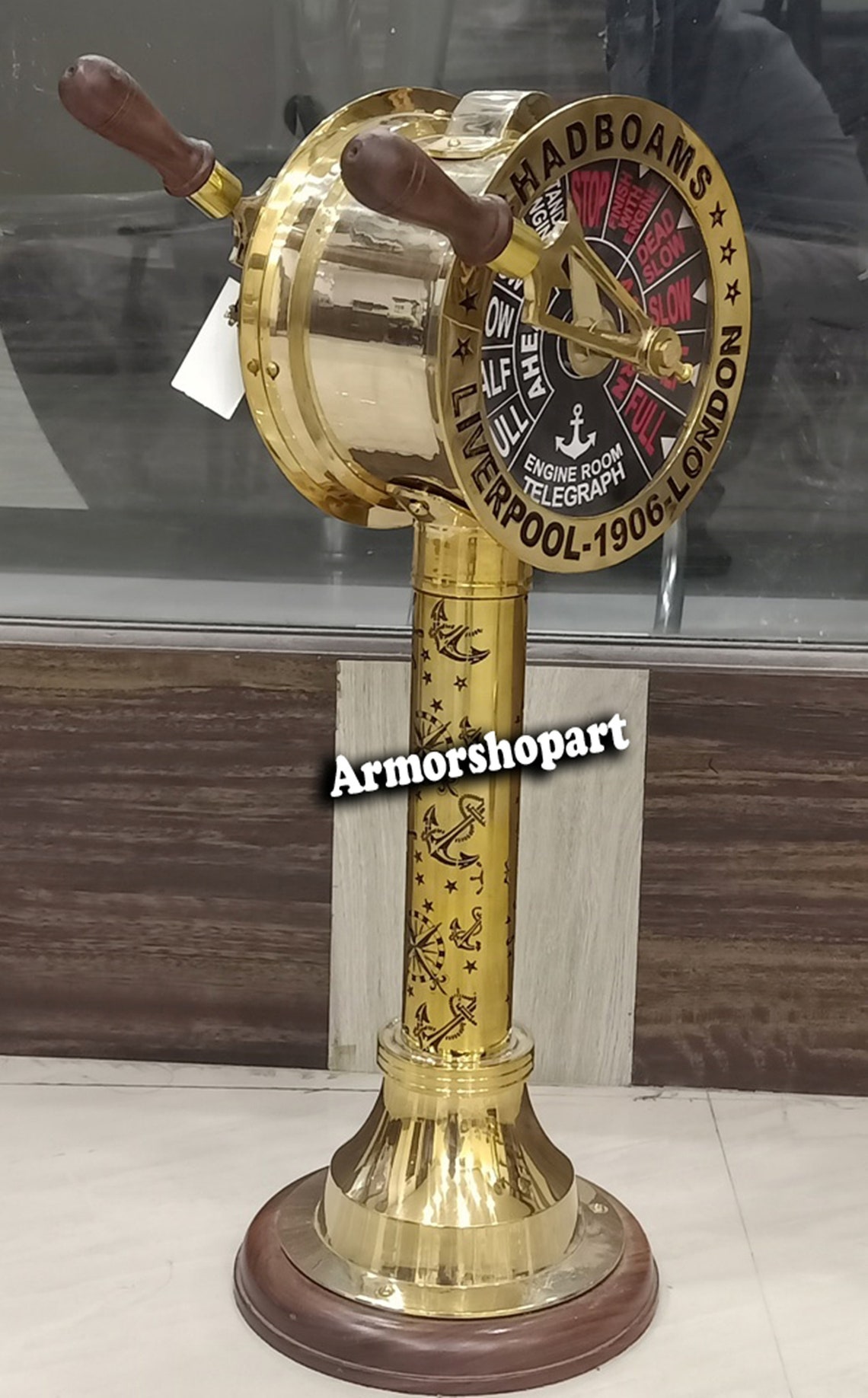 Maritime Decor 18 Antique Brass Ship Telegraph Table Top - Etsy