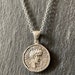 Marcus Aurelius Silver Coin Necklace - Etsy