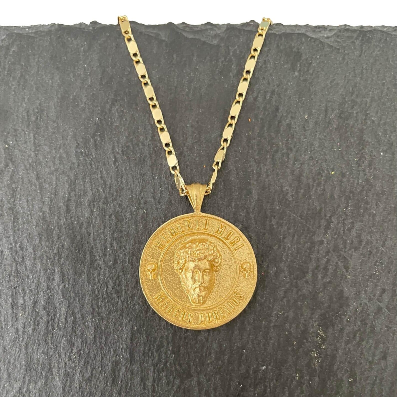 The Wisdom of Marcus Aurelius: Memento Mori Ancient Coin Necklace - Etsy