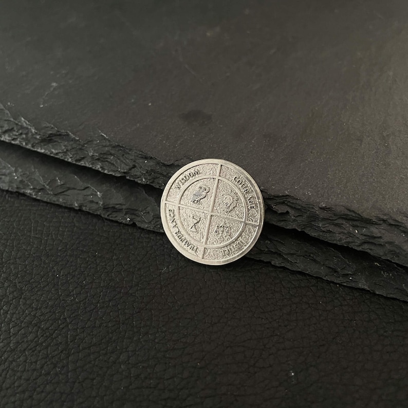 Silver Stoic Coin | Marcus Aurelius | Amor Fati - Etsy