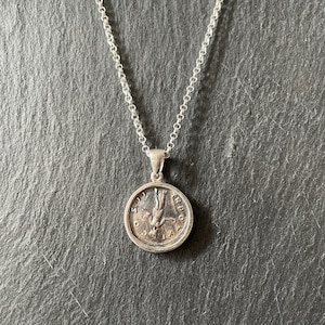 Marcus Aurelius Silver Coin Necklace - Etsy