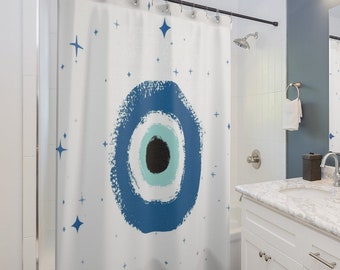 Evil Eye Shower Curtain - Etsy