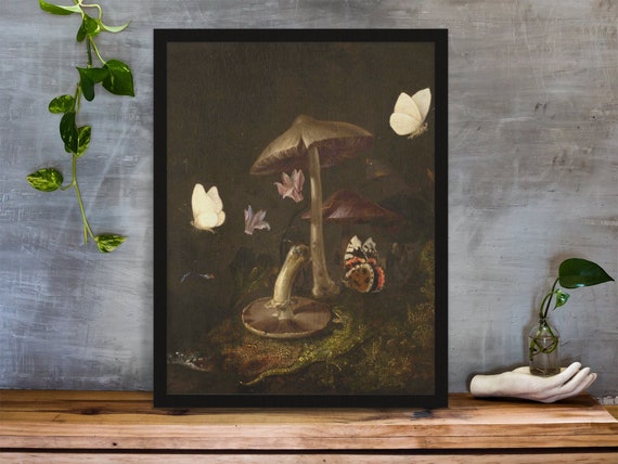 Goblincore Wall Art Dark Forest Poster Print Mushroom - Etsy
