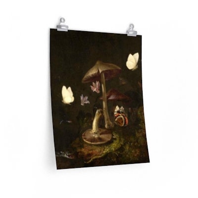 Goblincore Wall Art Dark Forest Poster Print Mushroom - Etsy