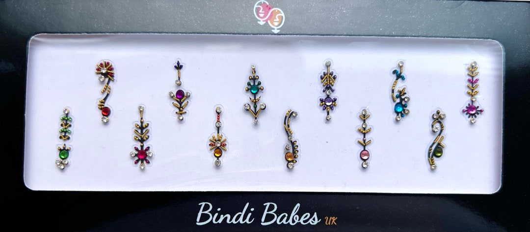 12pc Multipack Assorted Bridal Indian Asian Bindi Set - Etsy