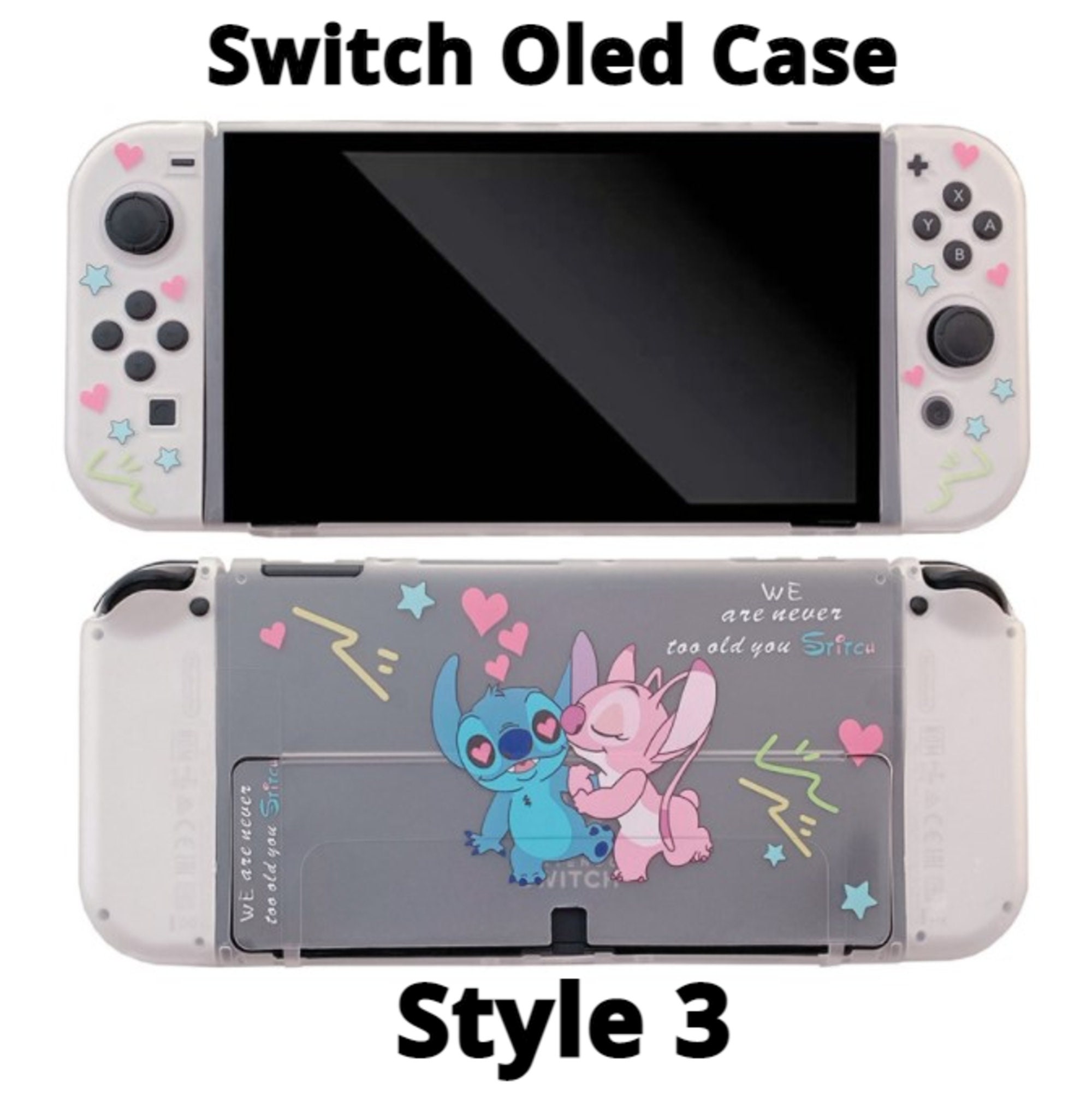 Nintendo Switch Oled Case, Clear Color With Cartoon Series 2, Switch ...