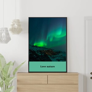 Northern Lights Digital Poster - Etsy