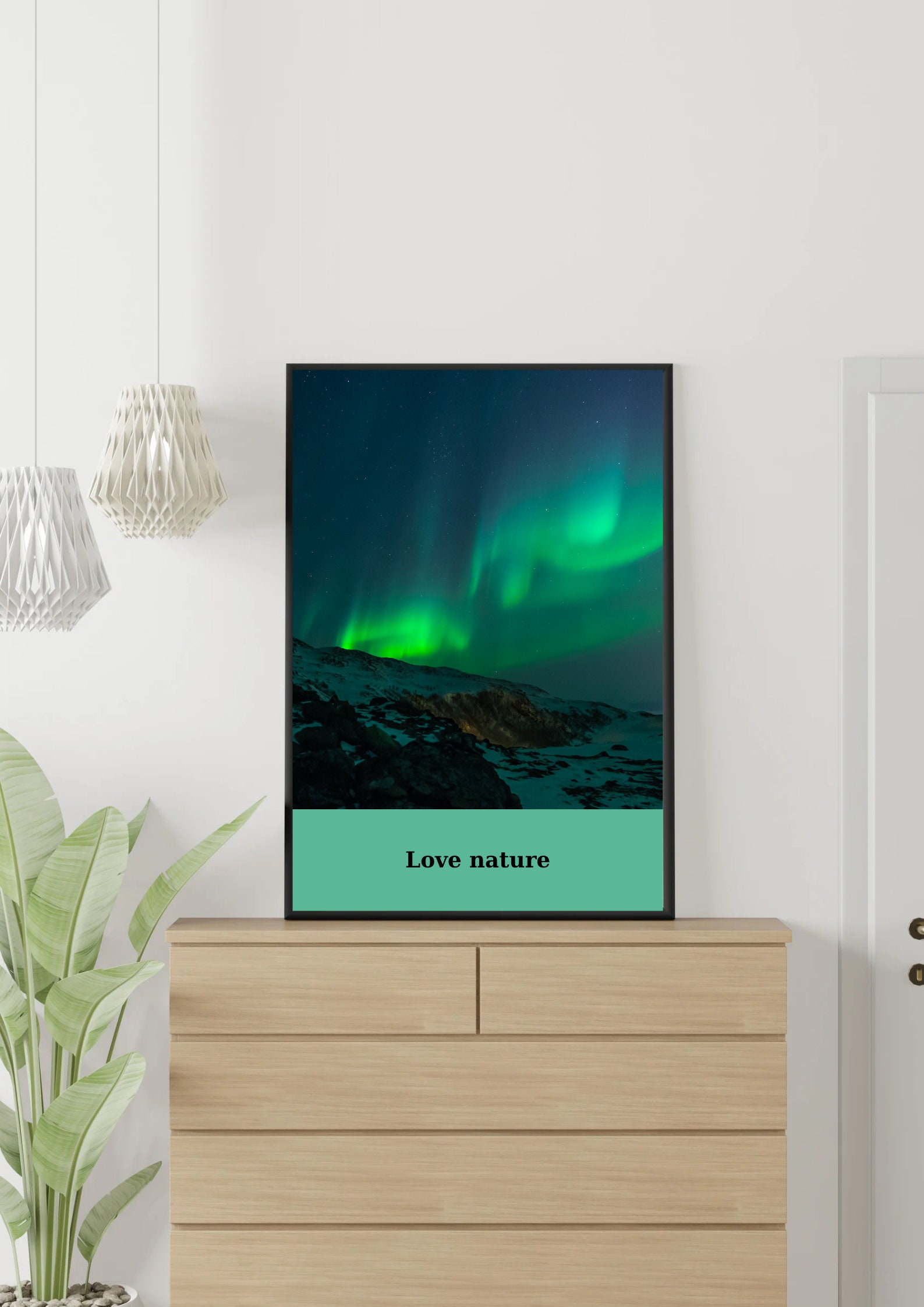 Northern Lights Digital Poster - Etsy