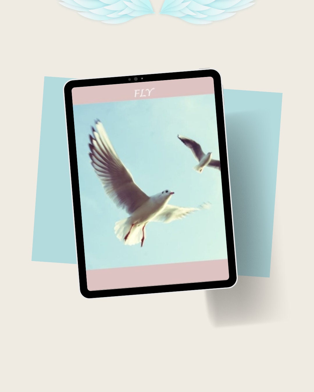 PRINTABLE MINI POSTER Fly Bird Flying Bird in the Sky - Etsy