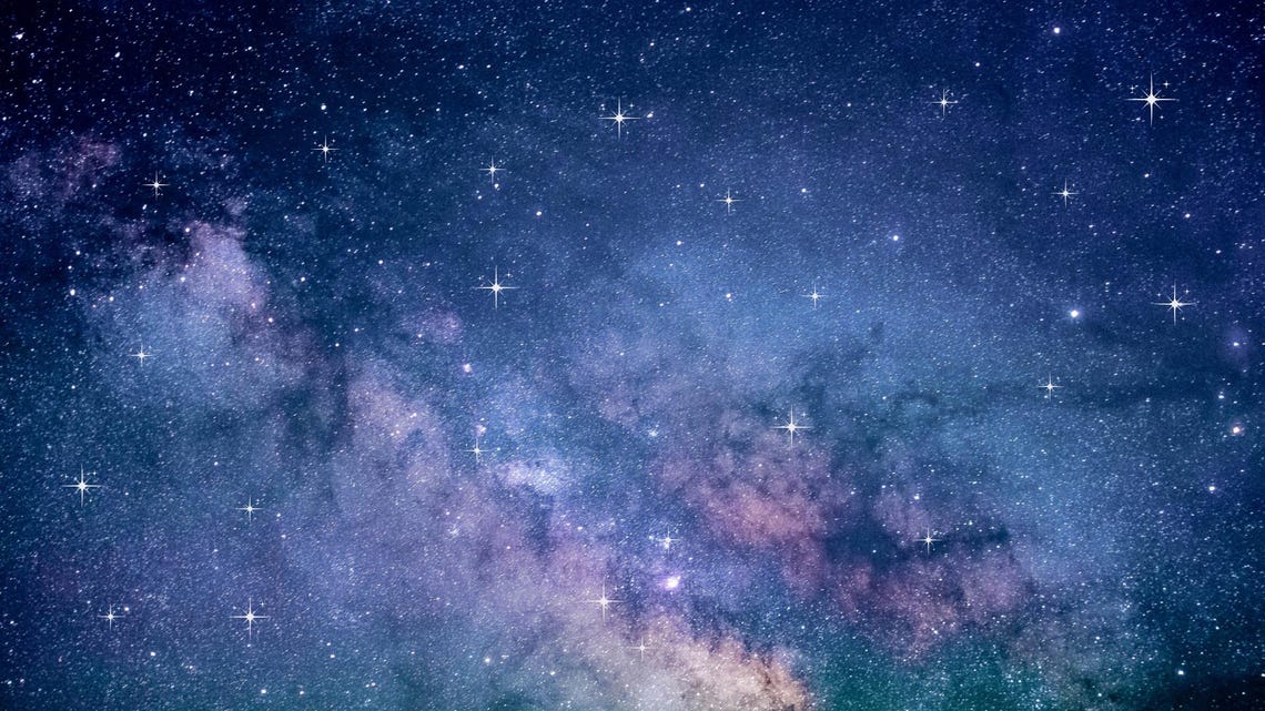 Sky With Stars Desktop or Laptop Wallpaper, Gallaxy Wallpaper - Etsy
