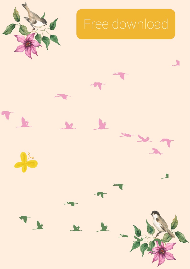 PRINTABLE MINI POSTER, Fly, Bird Flying, Bird in the Sky, Freedom ...