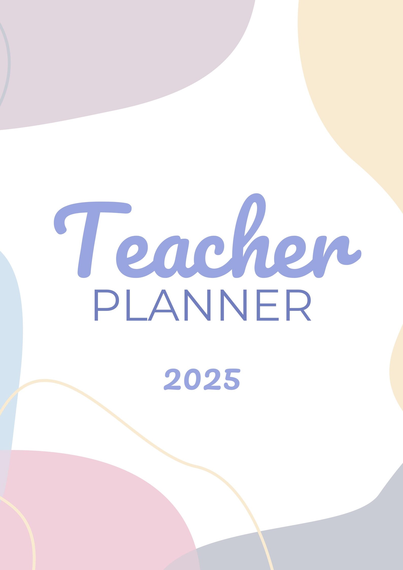 Minimal Teacher Planner 2025: A4 Printable (PDF) - Etsy