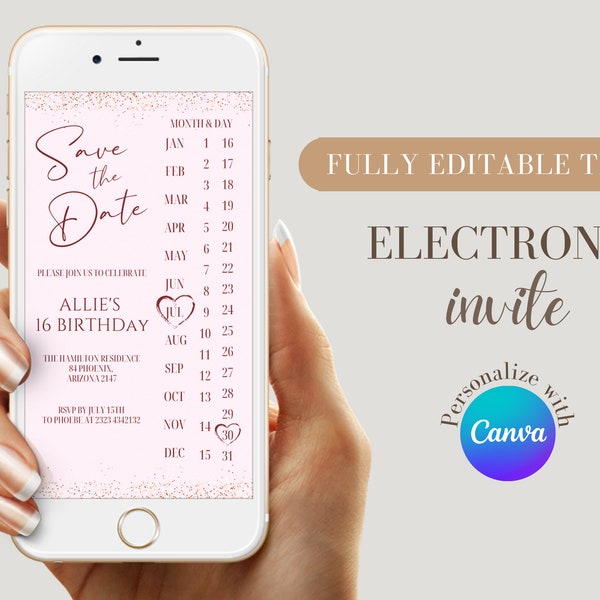 Quinceanera Save the Date - Etsy