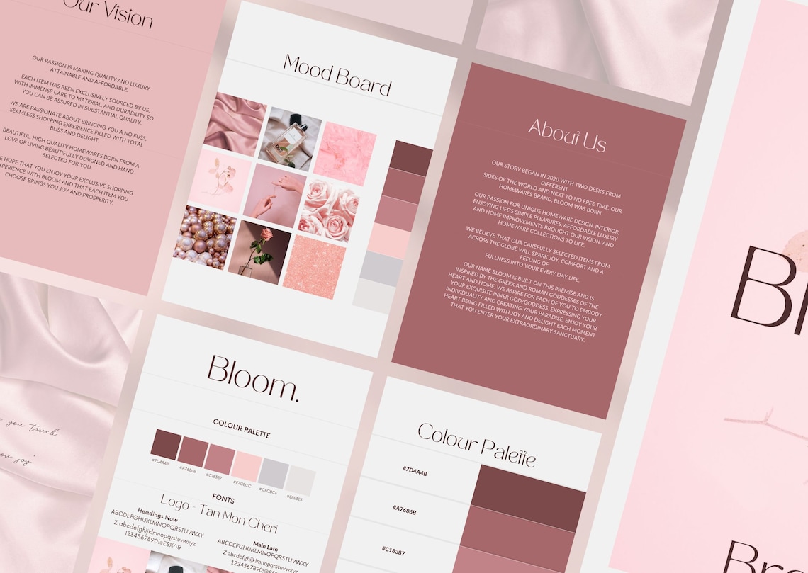 Brand Identity Guidelines Template: Pre-made Branding - Etsy