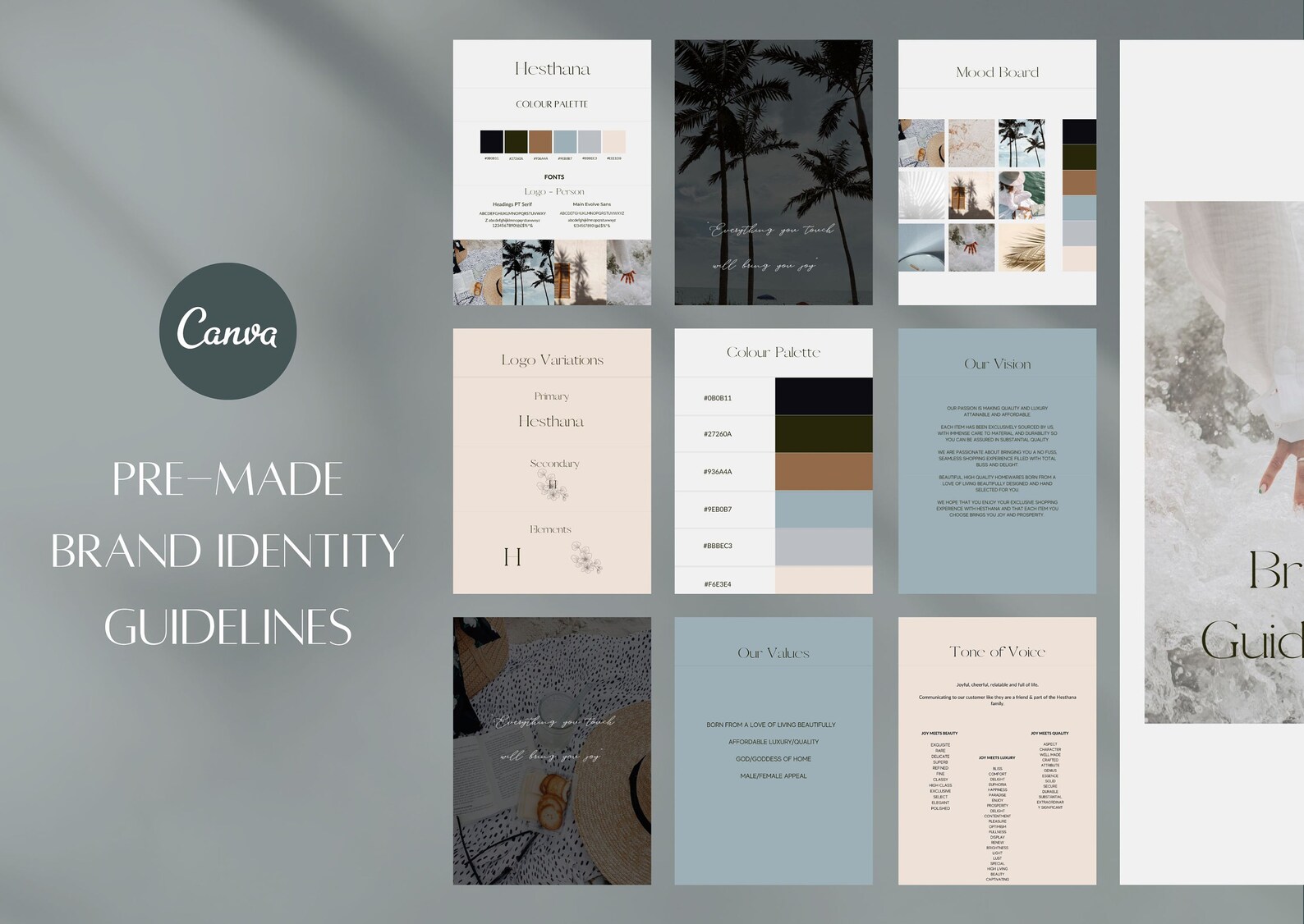 Brand Identity Guidelines Template: Pre-made Branding - Etsy