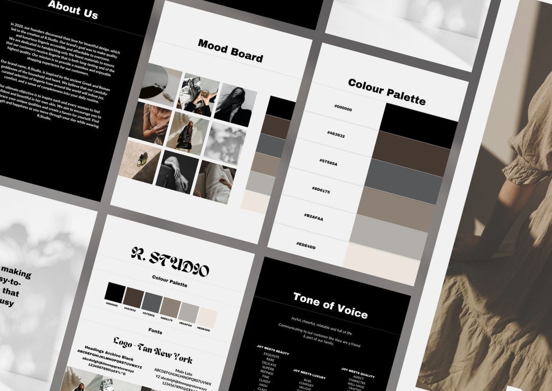 Brand Identity Guidelines Template: Pre-made Branding - Etsy