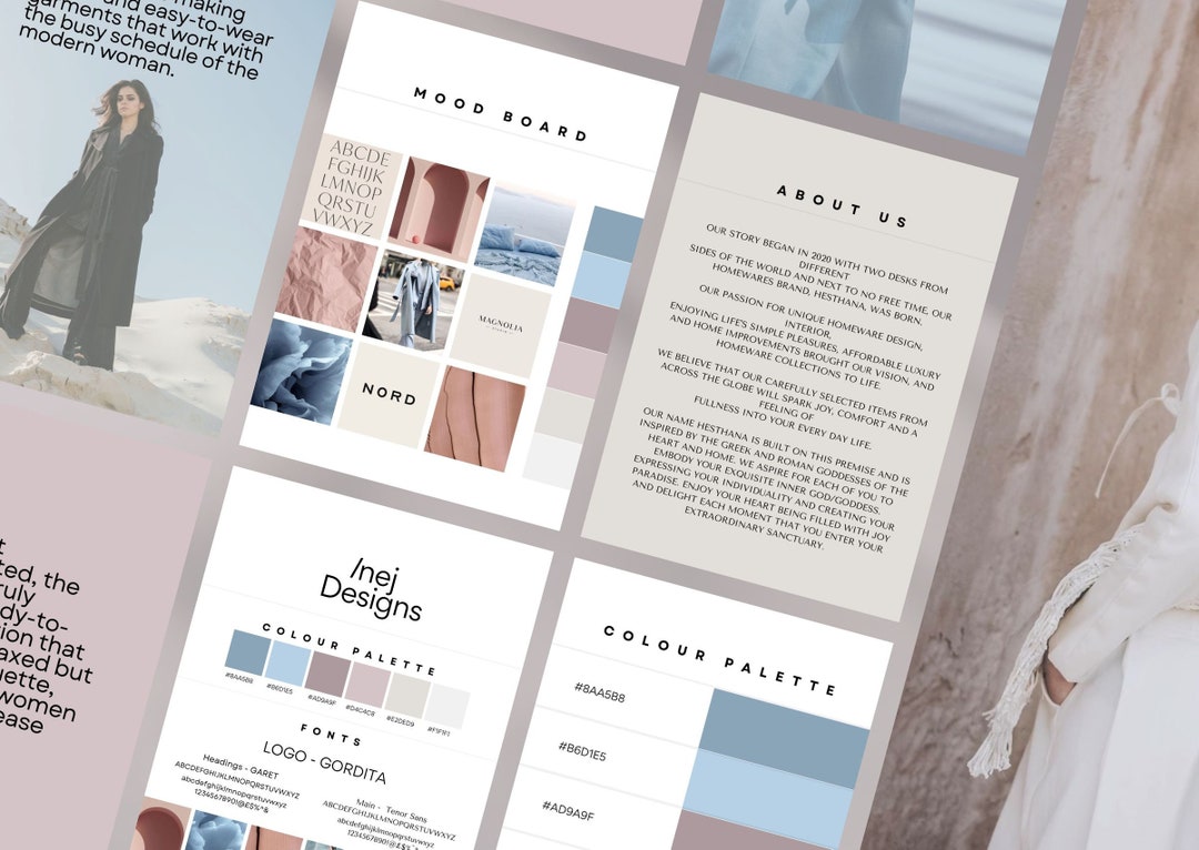 Brand Identity Guidelines Template: Pre-made Branding - Etsy