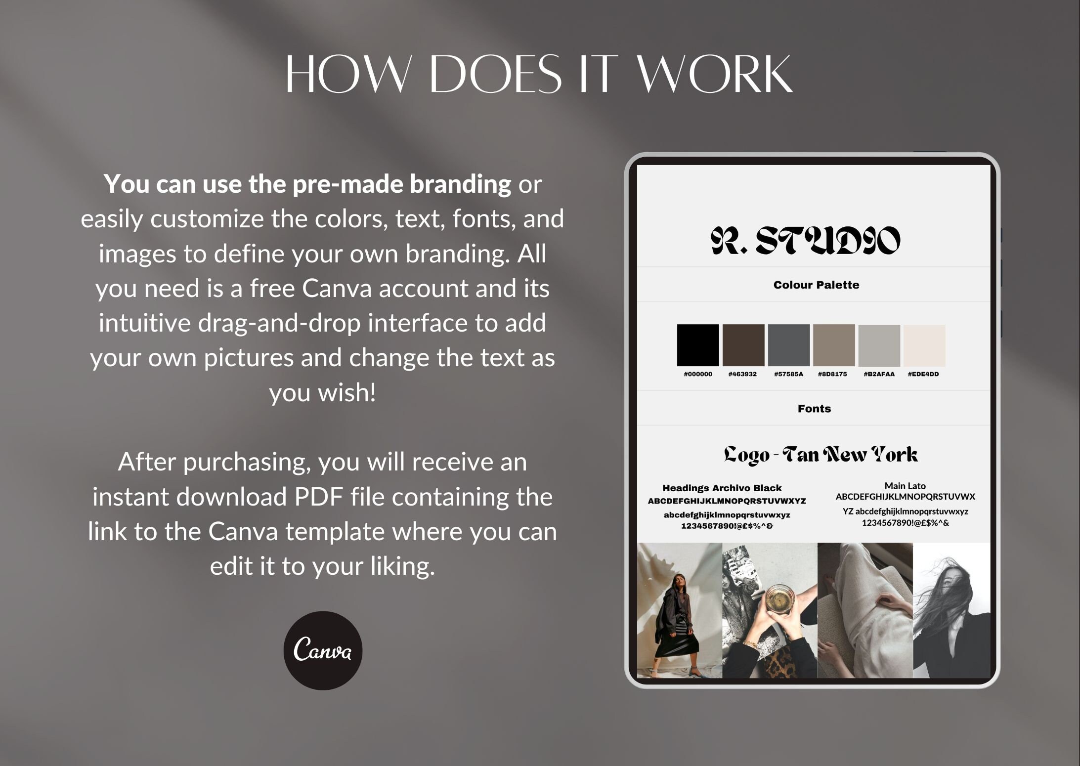 Brand Identity Guidelines Template: Pre-made Branding - Etsy