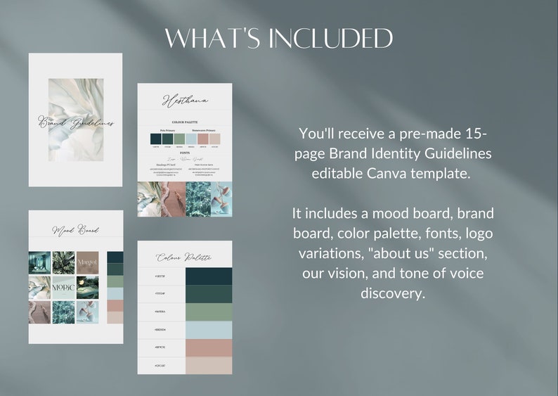 Brand Identity Guidelines Template: Pre-made Branding - Etsy