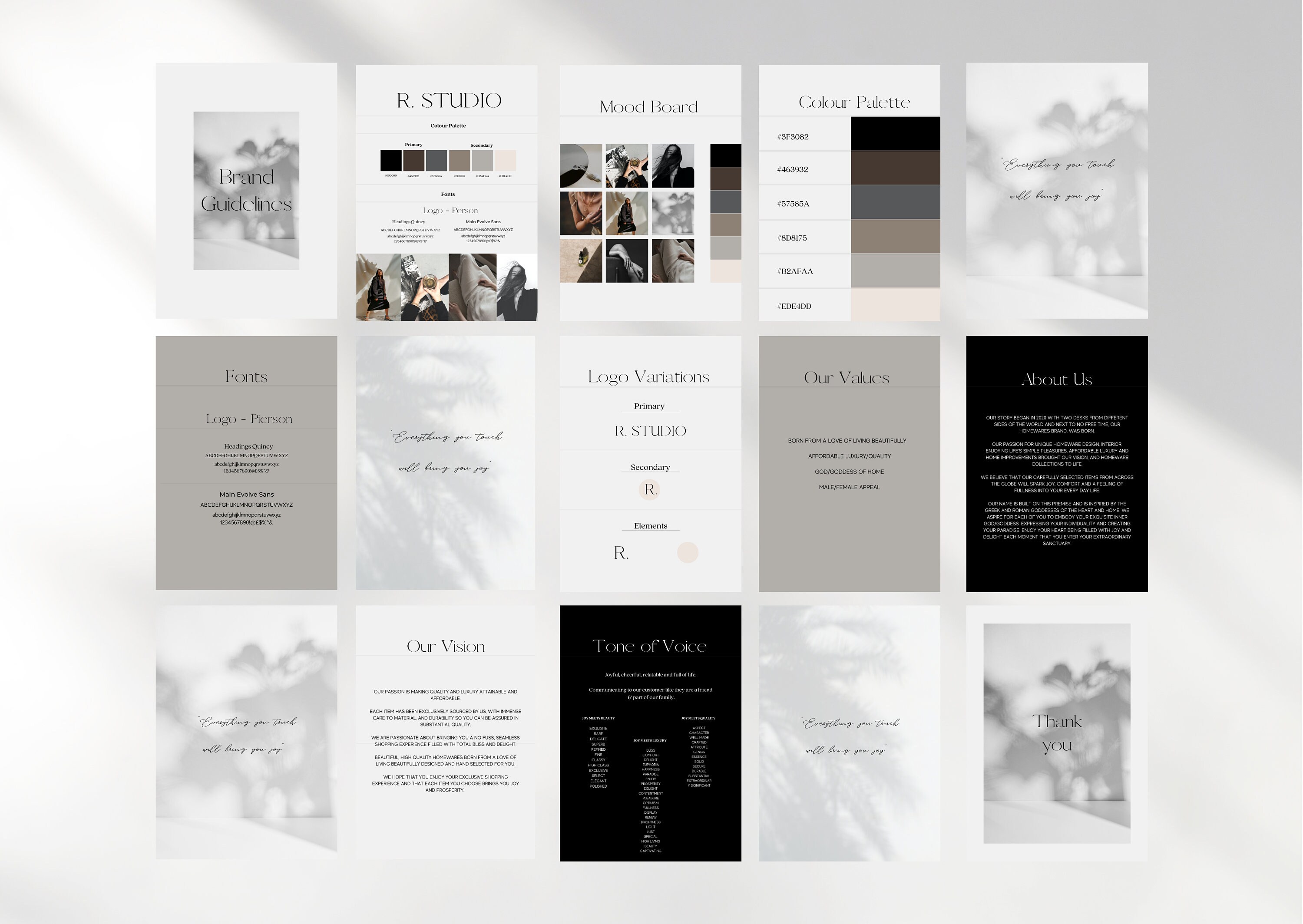 Brand Guidelines Template Brand Board Style Guide Premade - Etsy Ireland