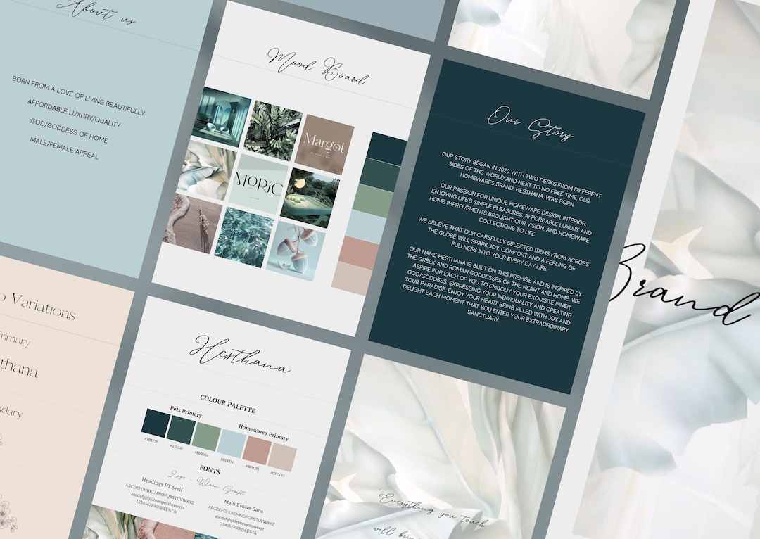 Brand Identity Guidelines Template: Pre-made Branding - Etsy