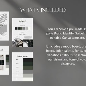 Brand Identity Guidelines Template: Pre-made Branding - Etsy