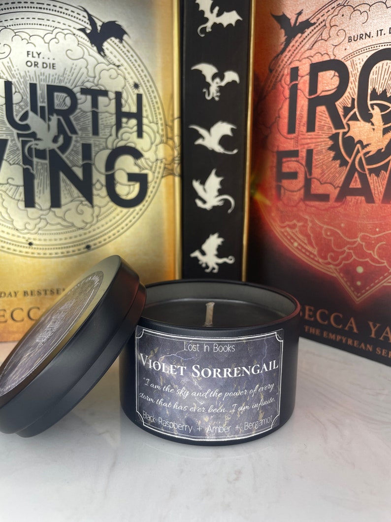 Violet Sorrengail Candle Fourth Wing Bookish Candle - Etsy