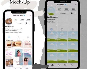 Instagram Profile Mock Up - Etsy