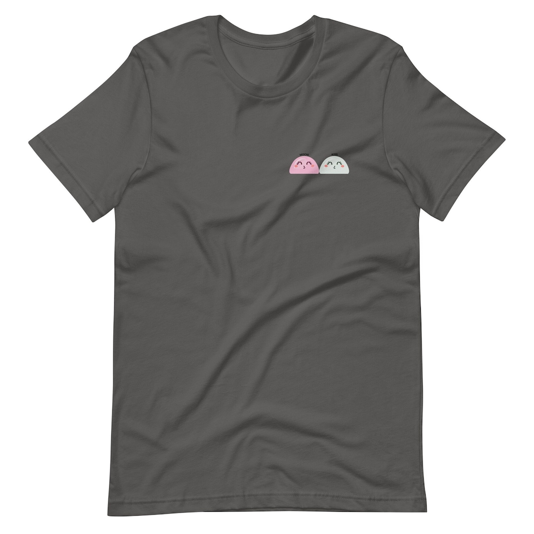 Kawaii Japanese Mochi Kiss T-shirt | Adorable Japanese Food Tee ...