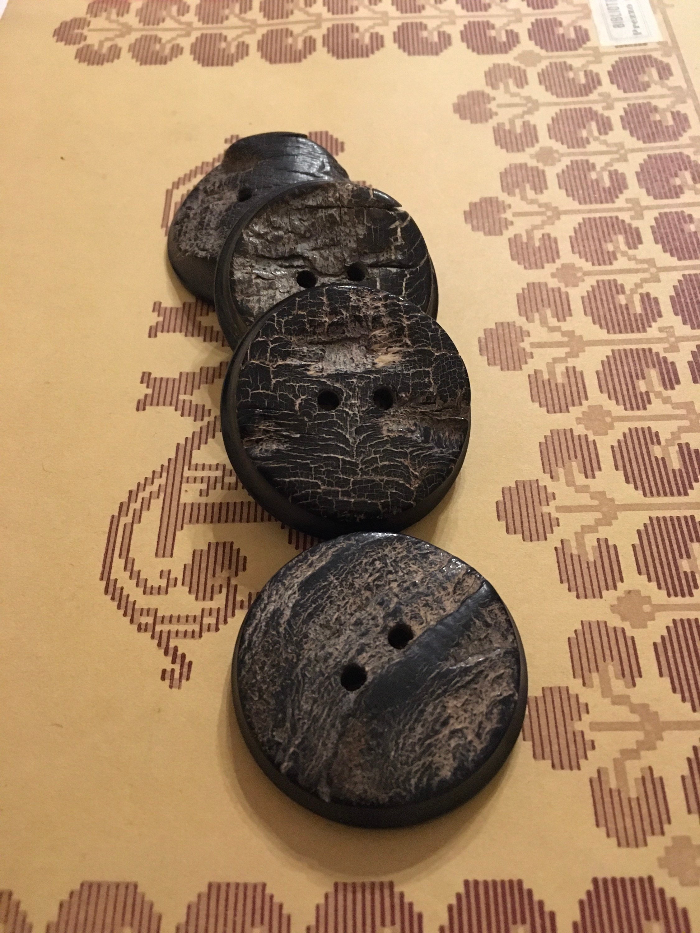 Huge Natural Horn Buttons of Unique Beauty - Etsy