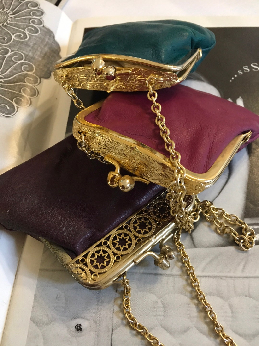 3 Vintage Purses - Etsy