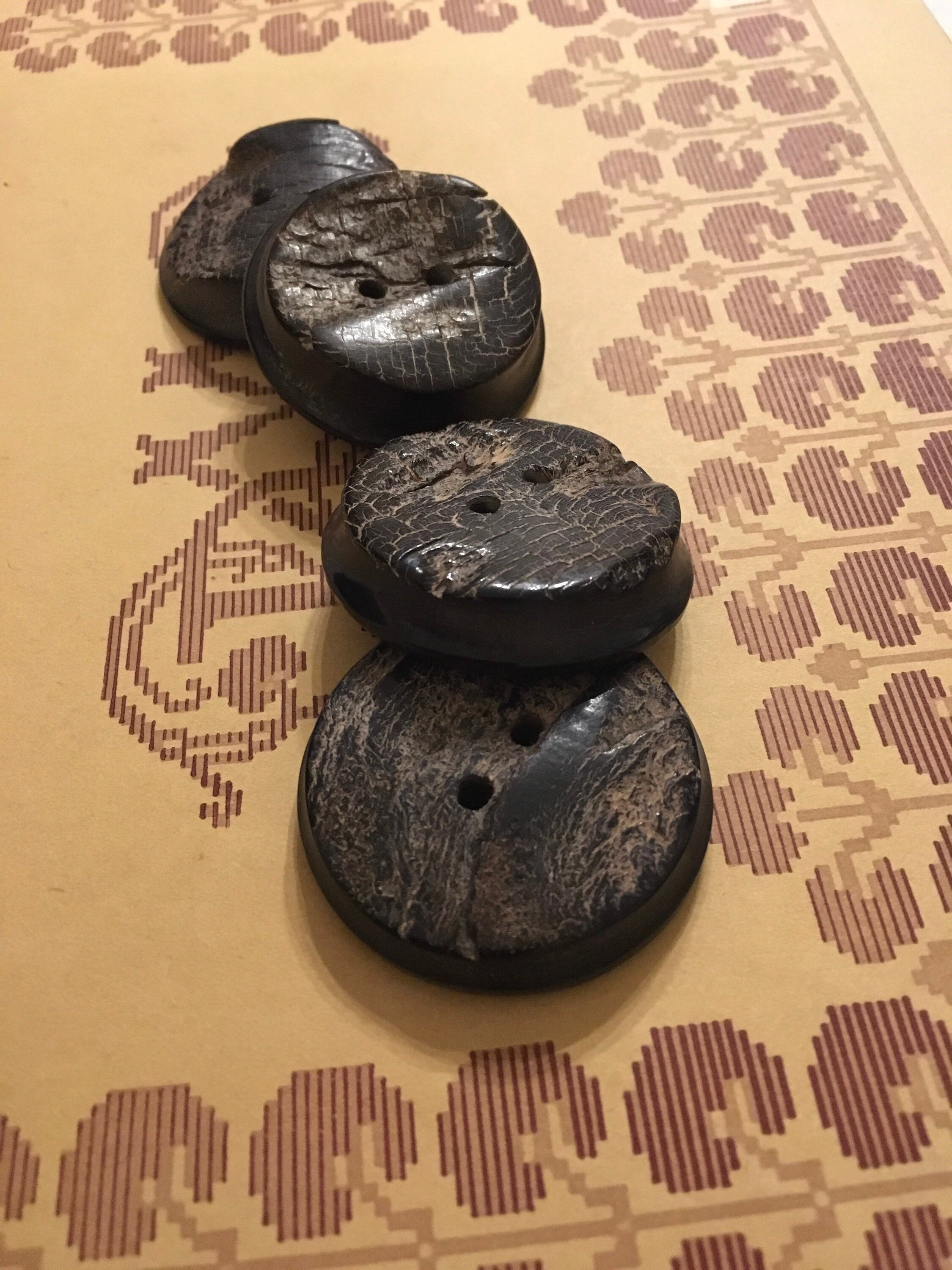 Huge Natural Horn Buttons of Unique Beauty - Etsy