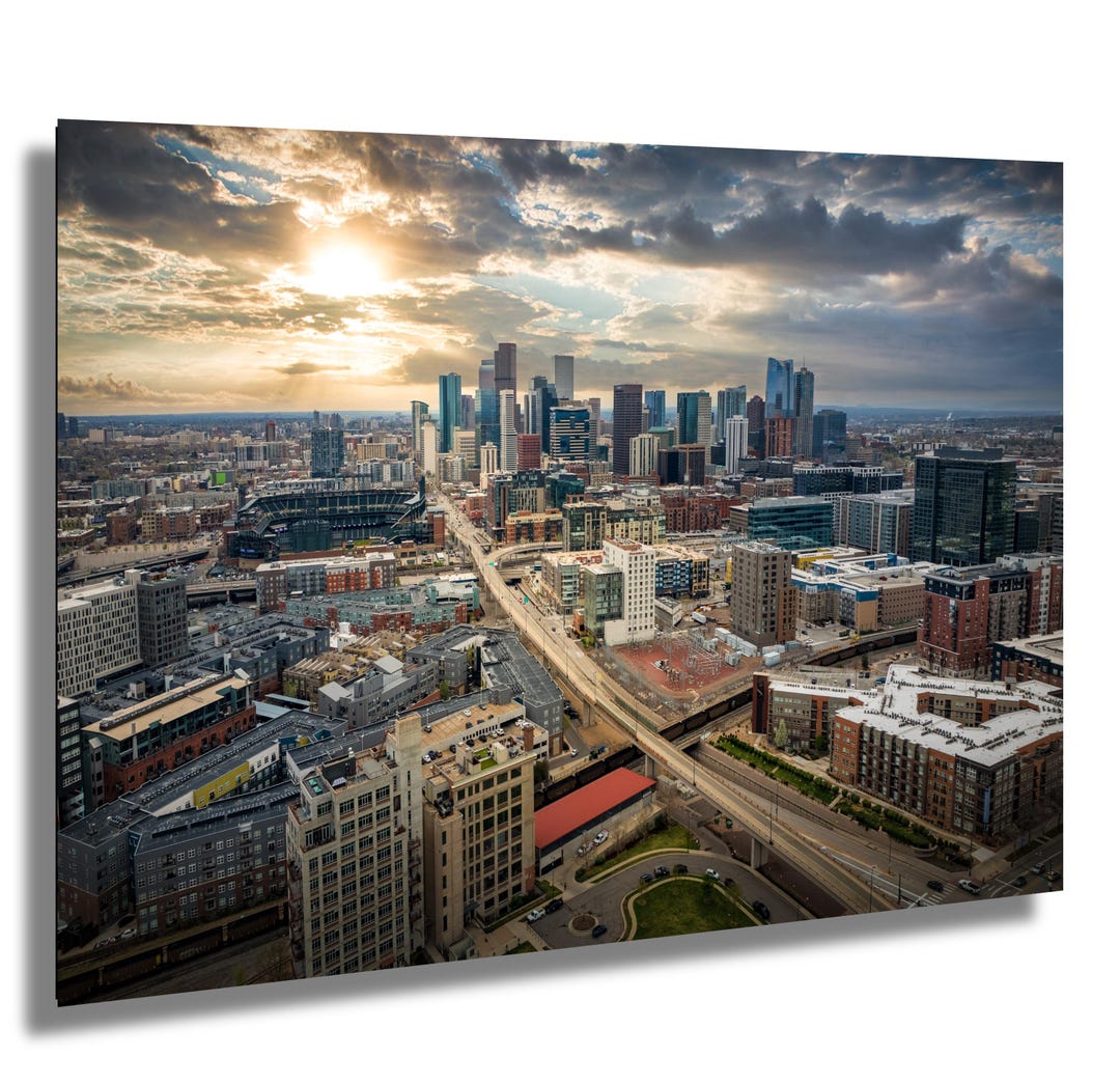 Denver Skyline Canvas Print, Union Station Urban View (ready to Hang ...