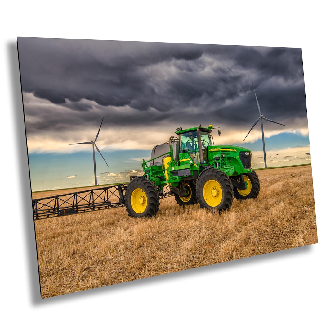 John Deere Tractor Print: Dramatic Farm Landscape Photography - Etsy